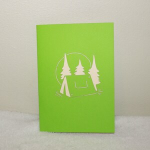 3D Popup Card Camping Outdoor - Etsy