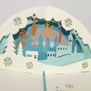 Set of 5 Pop up Christmas Cards - Etsy