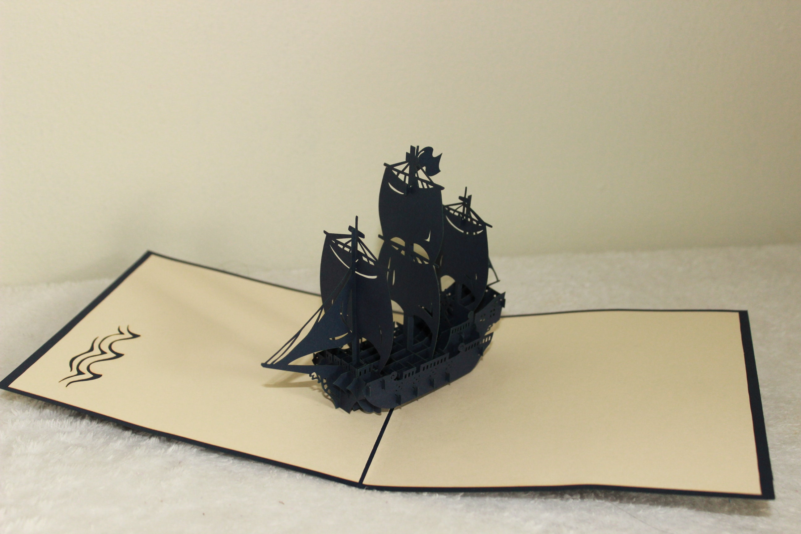 Pop up Boat/ Boat Pop up / 3d Boat - Etsy