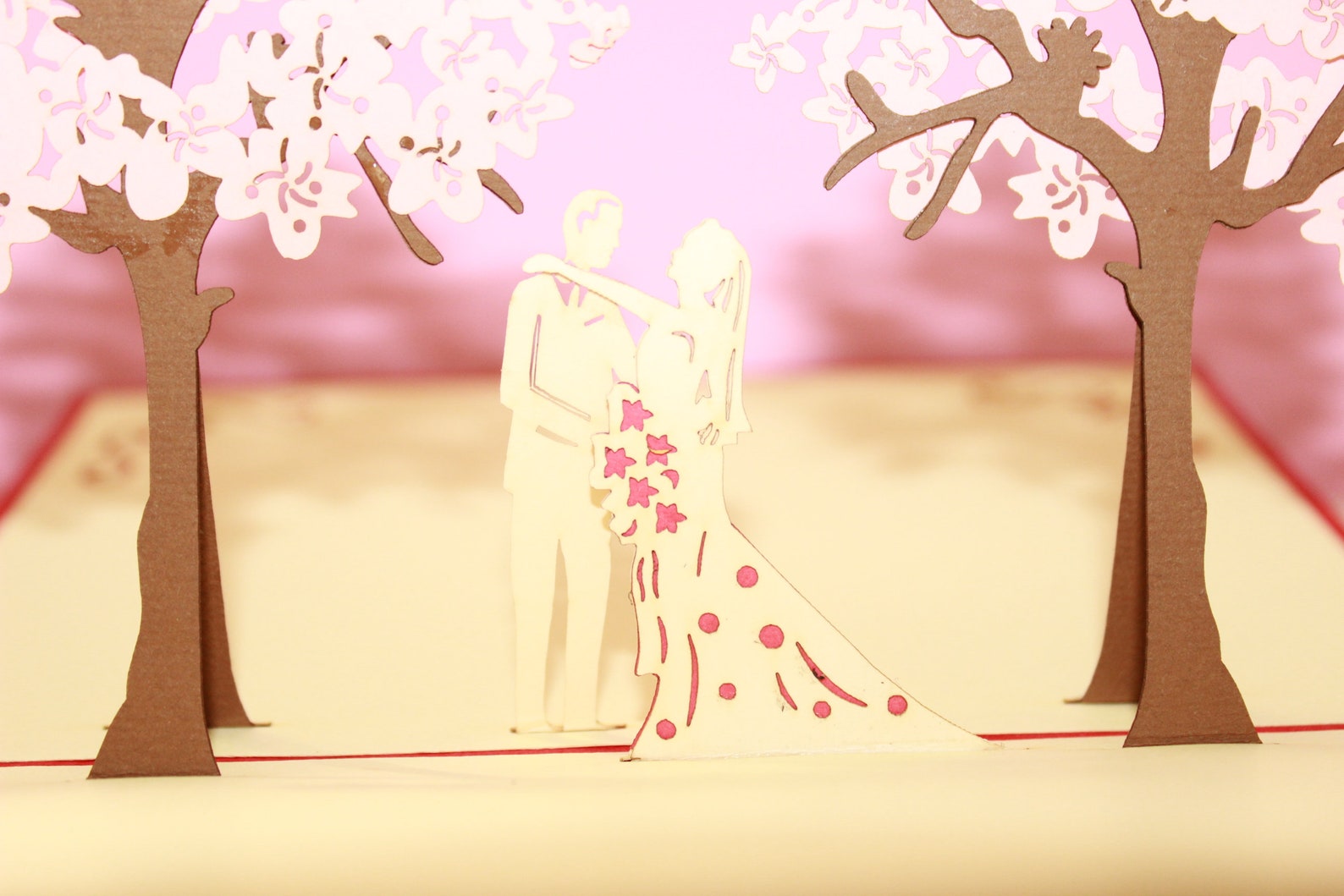 Pop up Wedding Card / Pop up Wedding Couple/ Pop up Card - Etsy