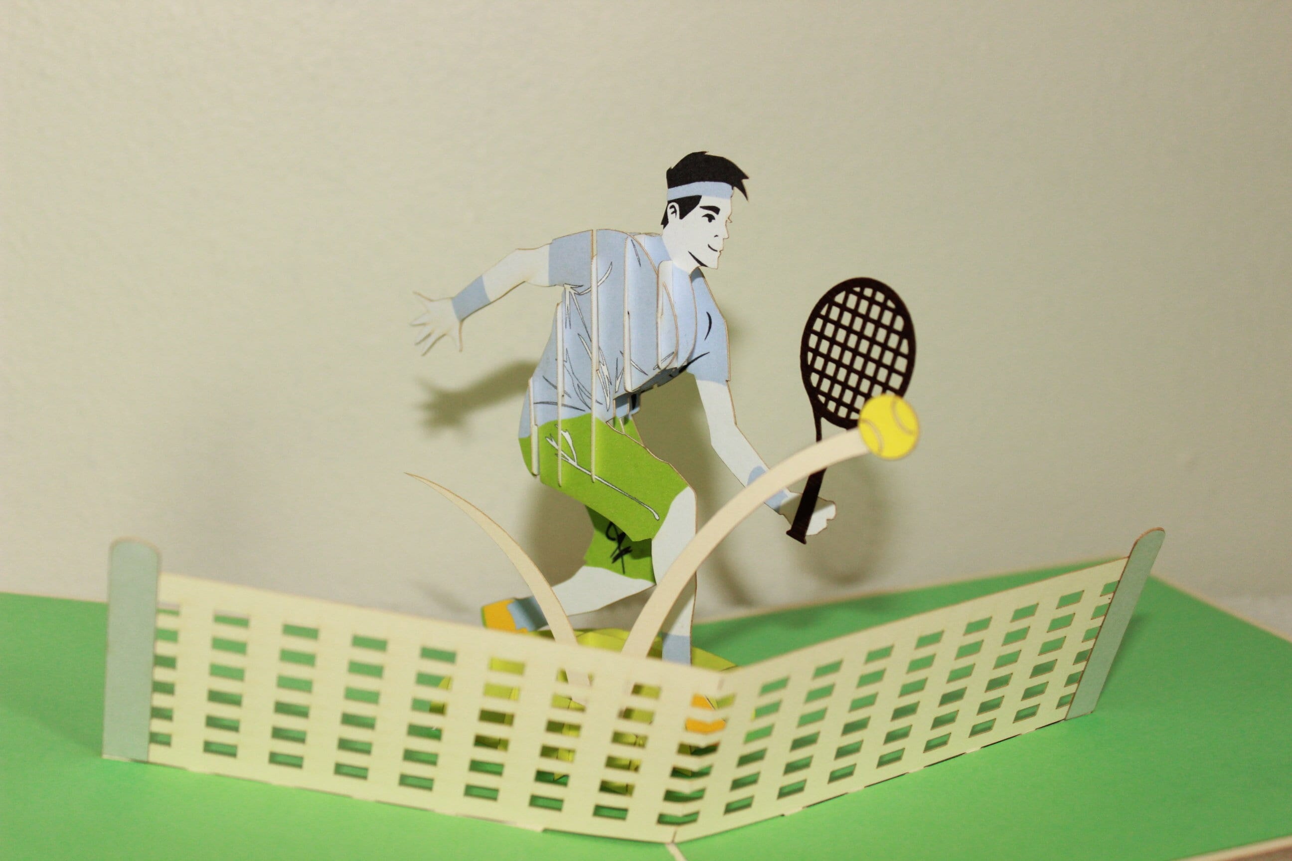 Tennis Player Pop up Card/ Blank Pop up Card/ Card for Tennis Lover - Etsy