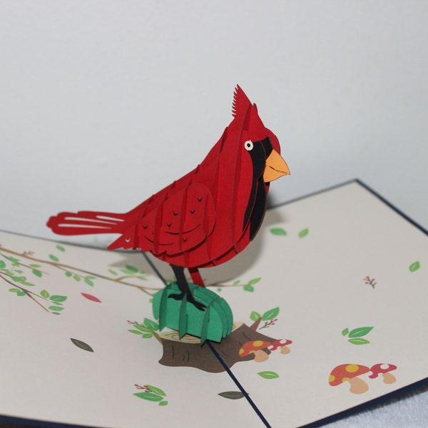 Bird Pop up Birthday Card - Etsy
