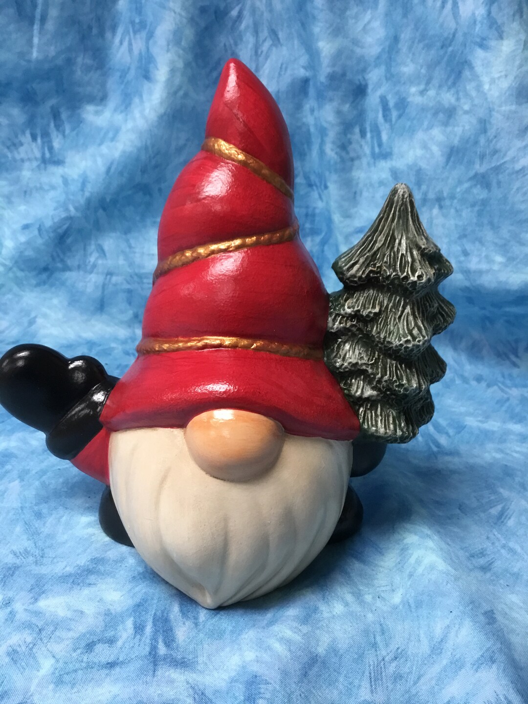 Handcrafted Gnome, Ceramic Gnome, Gnome With Tree, Gnome Handmade ...