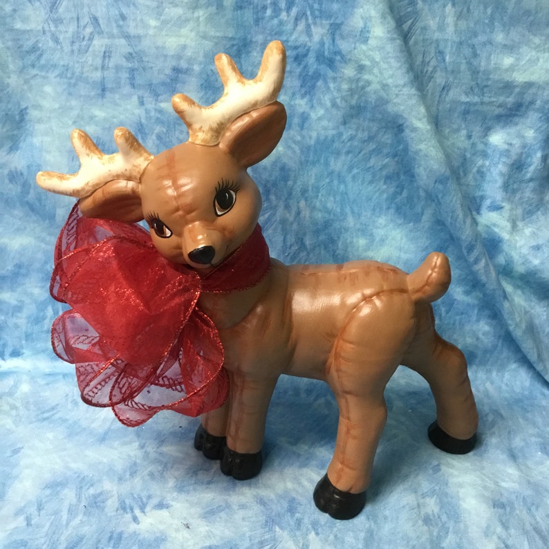 Standing Ceramic Reindeer, Deer, Adorable Reindeer, Handcrafted Ceramic ...