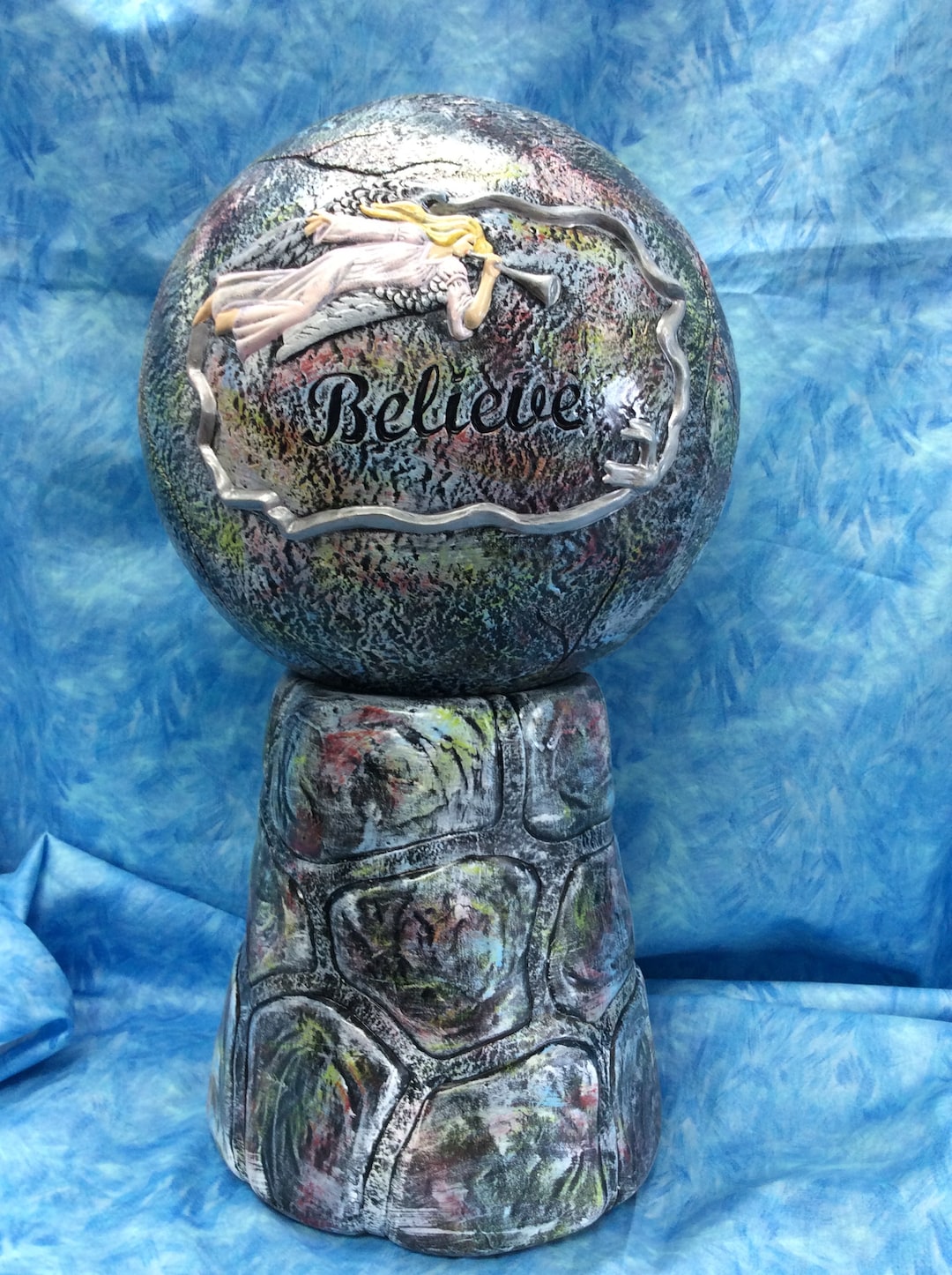 Ceramic Glazing Ball and Stand - Etsy