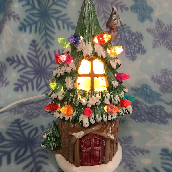 Ceramic Lighted Houses Christmas - Etsy