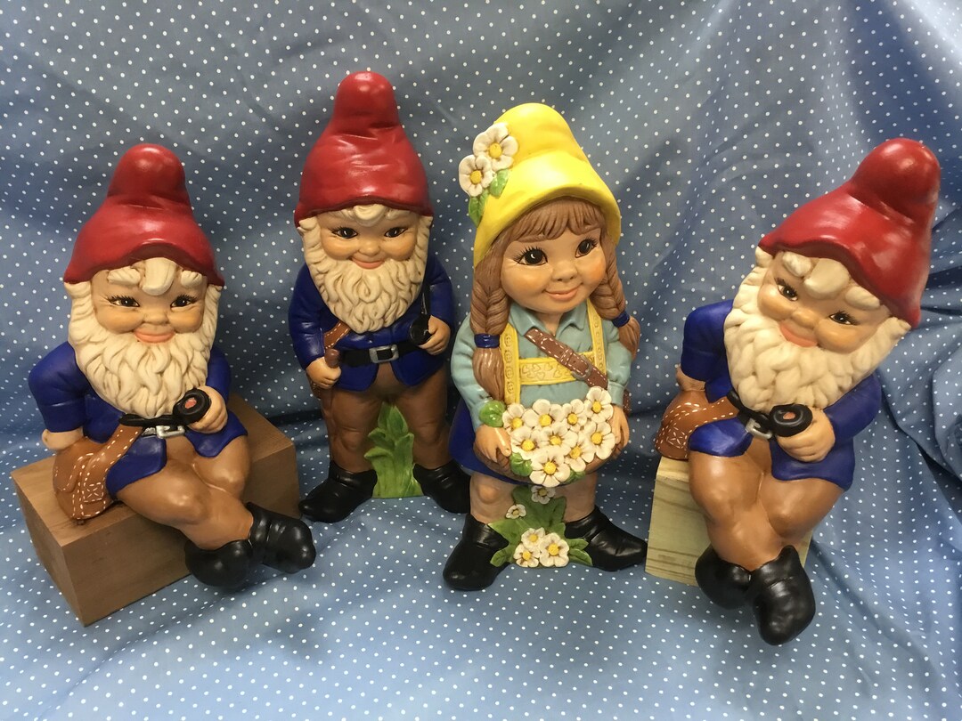 Garden Gnomes, Traditional Gnomes, Ceramic Gnomes, Garden Art, Gnome ...