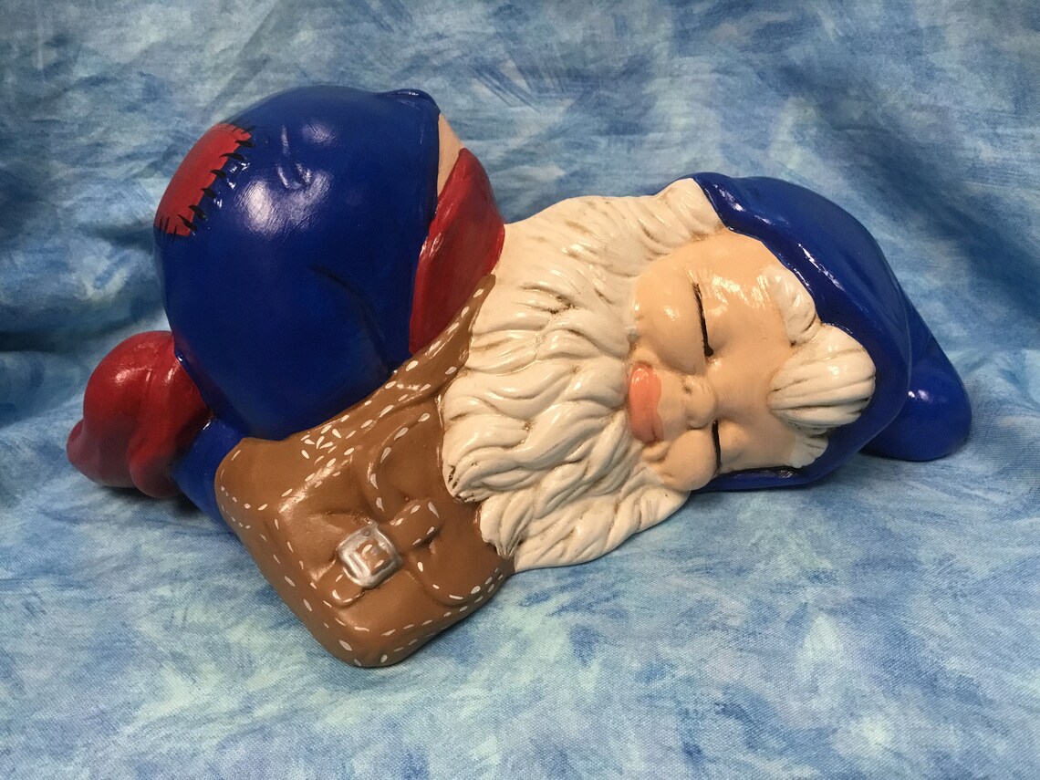 Sleeping Gnome Ceramic Gnome Sleeping Gnome Gnomie - Etsy