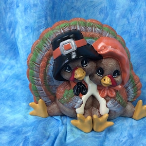 Turkey Ceramic Turkey Thanksgiving Centerpiece - Etsy