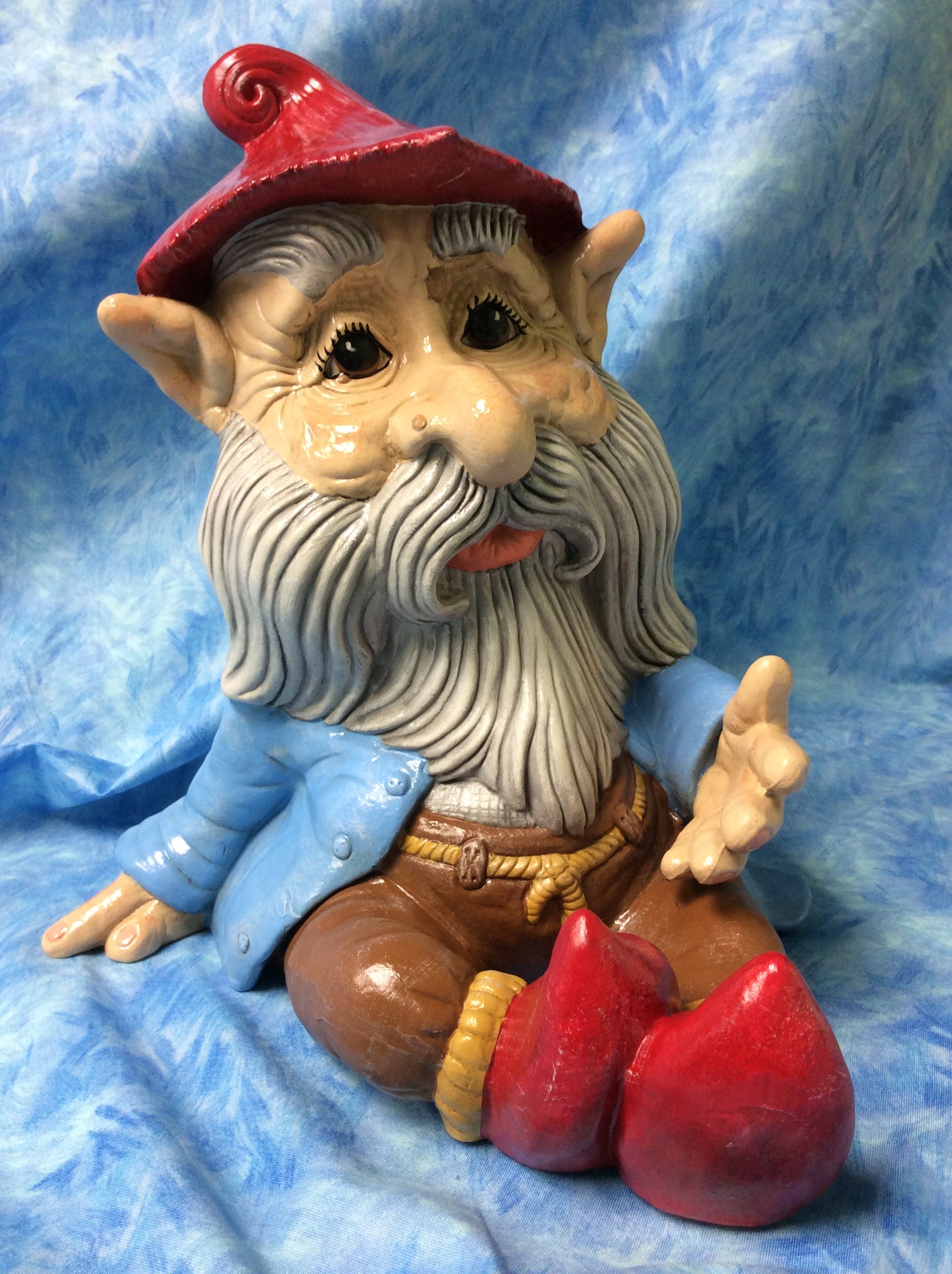 Ceramic Sitting Gnome - Etsy
