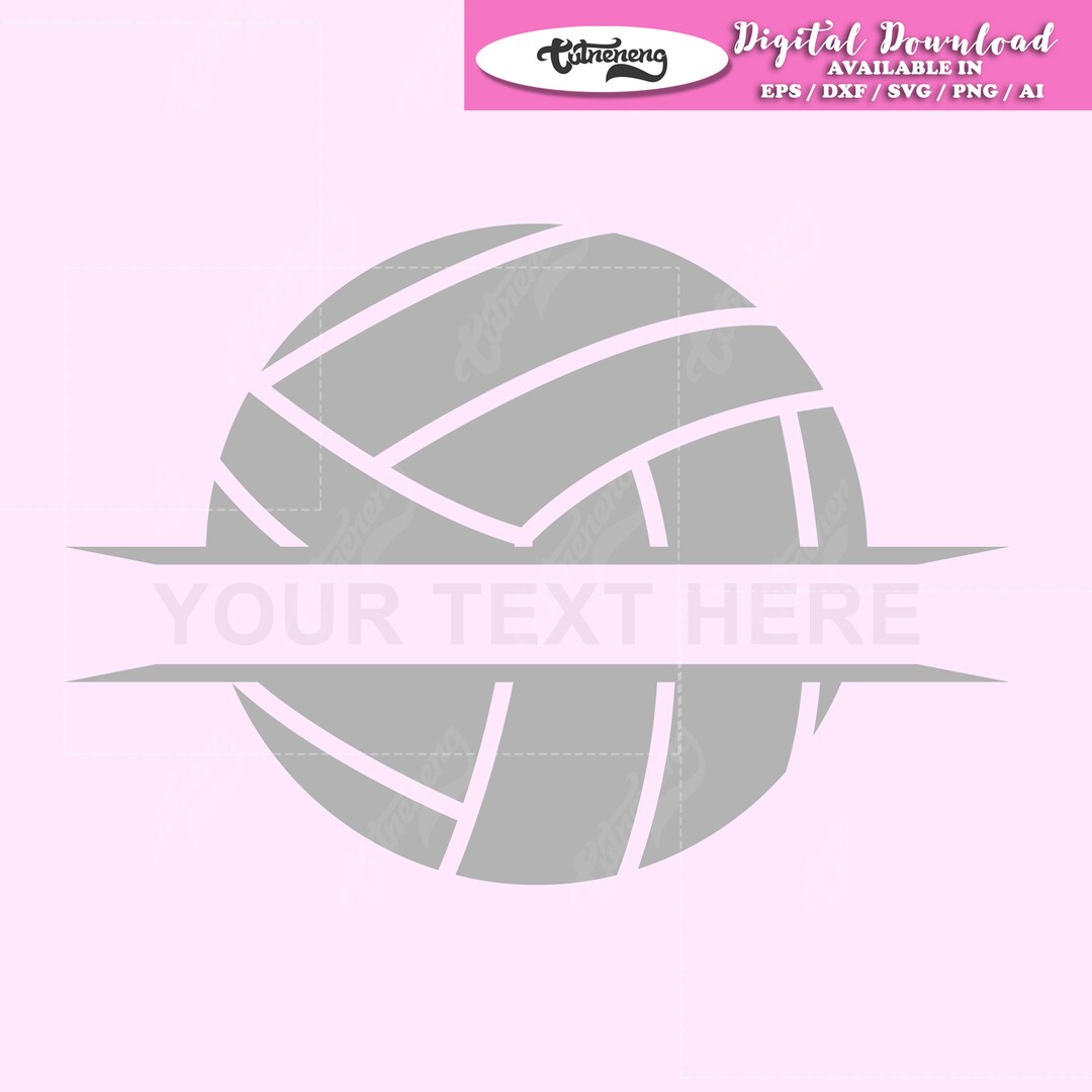 Volleyball SVG, Volleyball Split Monogram, Sports Monogram, Sports Svg ...