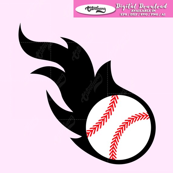 Baseball Svg Softball Ball Svg Softball Fire Svg Sport Svg | Etsy