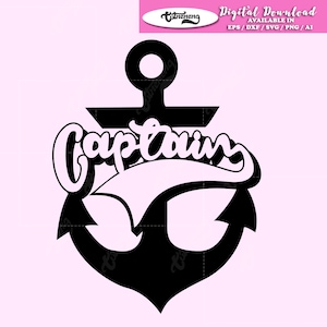 Captain Svg Anchor SVG Captian Anchor Svg Anchor Cut File - Etsy