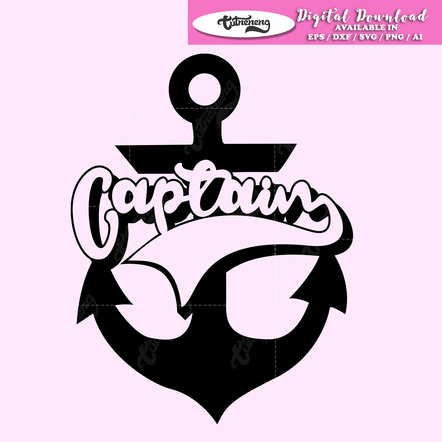 Captain Svg, Anchor SVG, Captian Anchor Svg, Anchor Cut File, Anchor ...