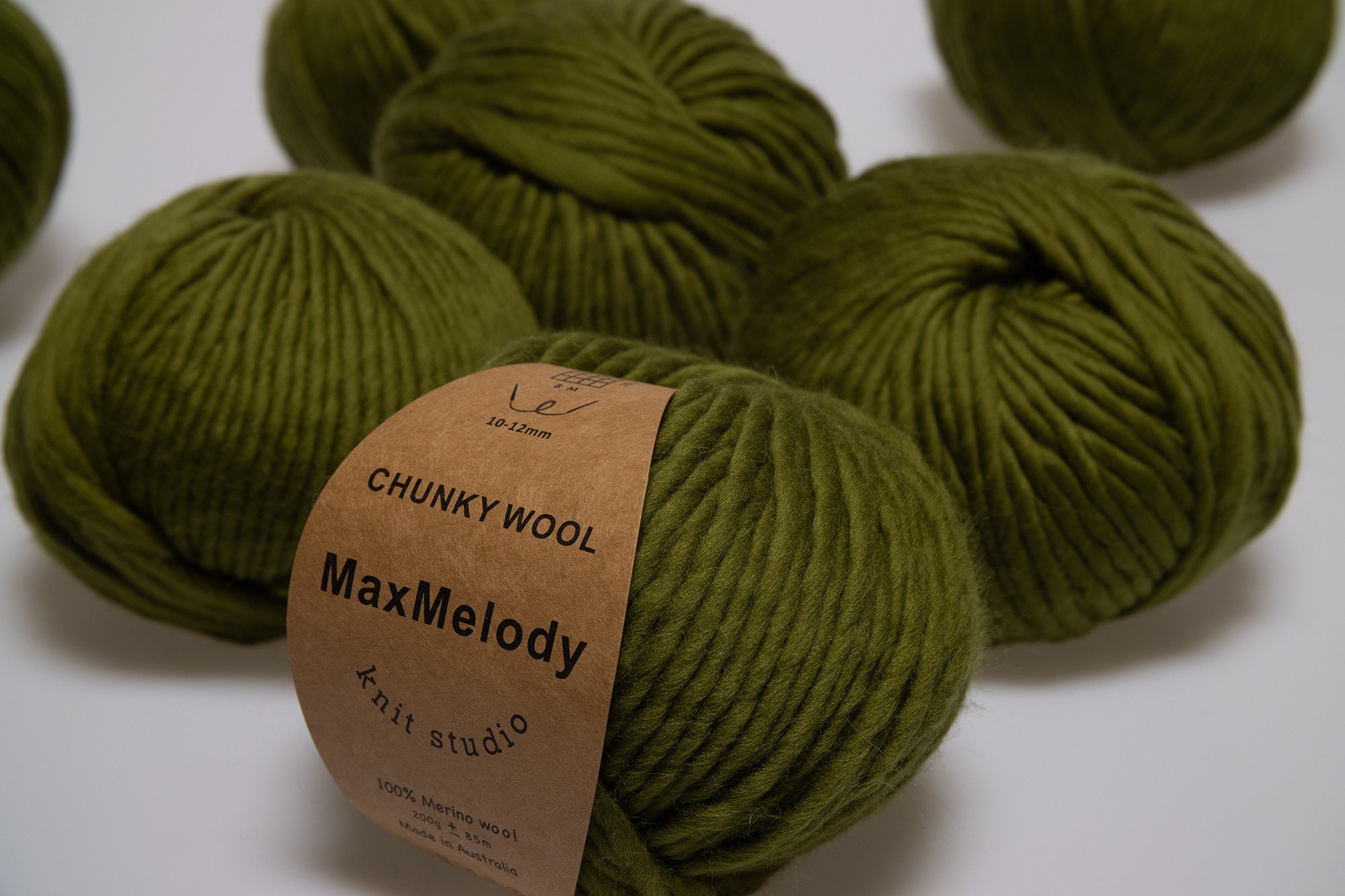 Super Chunky Bulky Knitting Yarn/ 200g Australian 100% Merino Wool Yarn ...