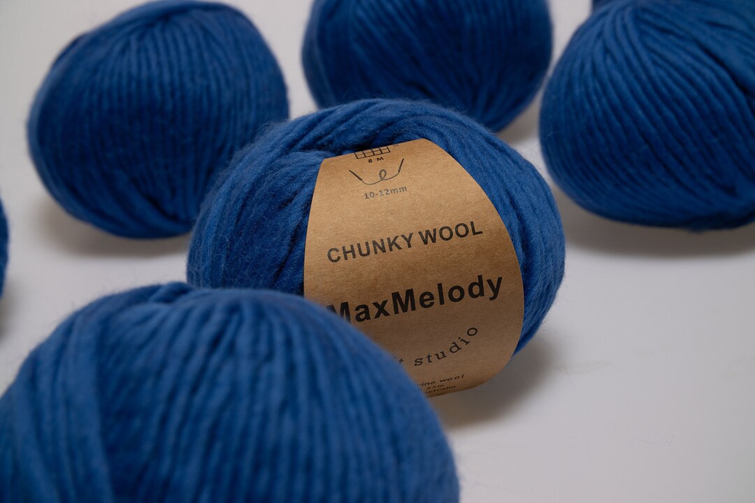 Super Chunky Bulky Knitting Yarn/ 200g Australian 100% Merino Wool Yarn ...