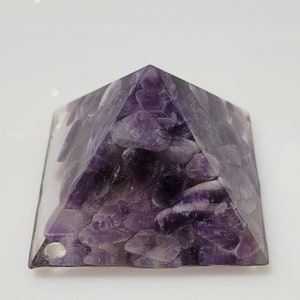 Amethyst and Resin Pyramid - Etsy