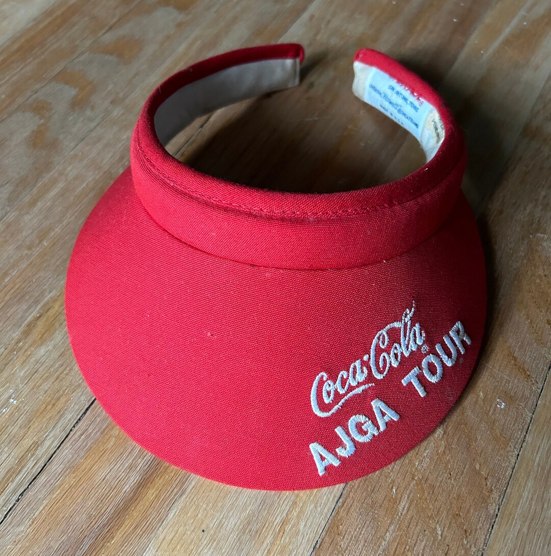 Vintage Made in USA Coca Cola Golf Tennis Visor Hat - Etsy