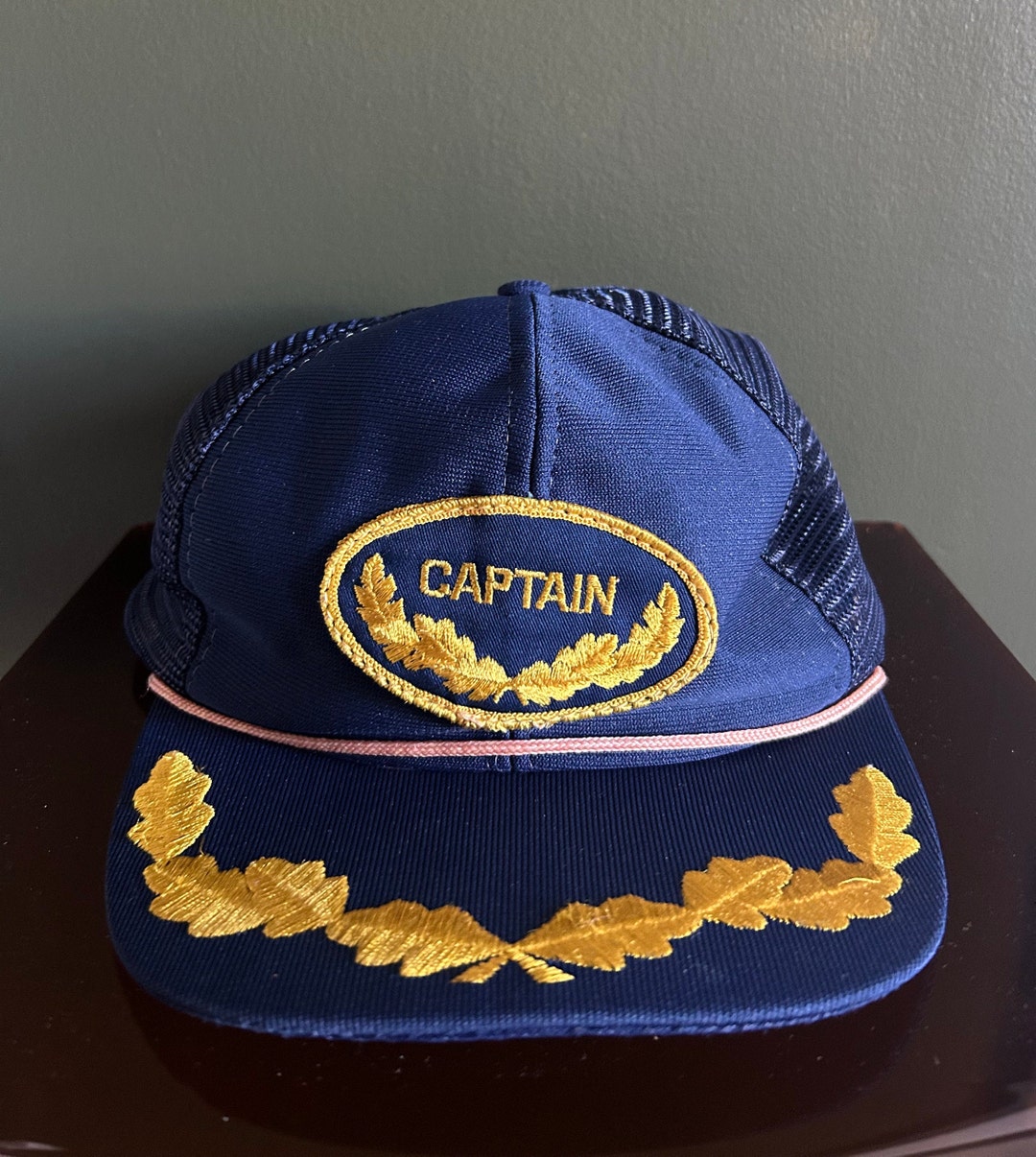 Vintage Captain’s Snapback Rope Hat - Etsy