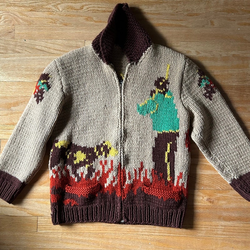 Curling Sweater - Etsy