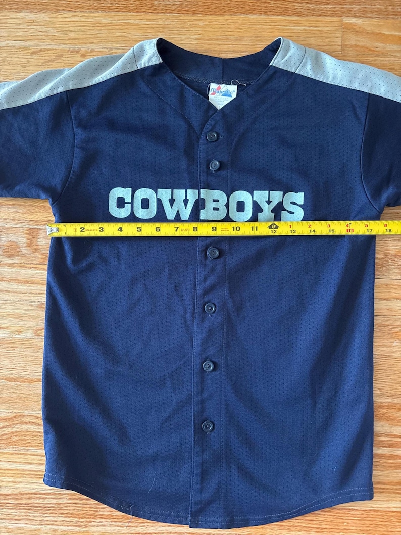 Vintage 90s Kids Dallas Cowboys Football Jersey Made in USA Size Youth ...