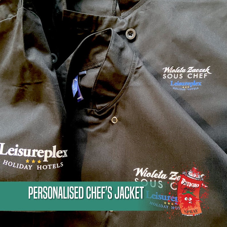 Personalised Chef’s Jacket - Etsy