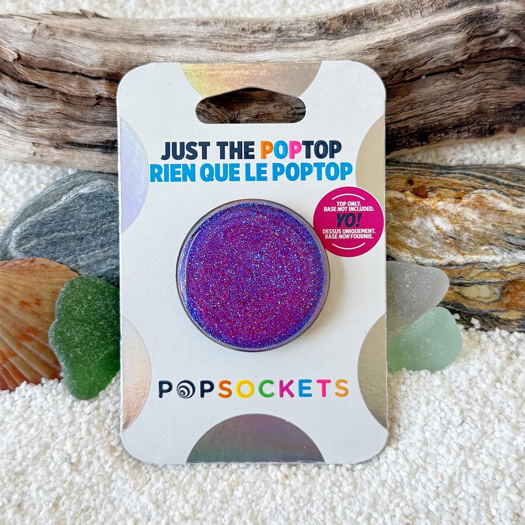 Cosmic Glitter, Customized Swappable Popsocket, Clear Top/adhesive Base ...
