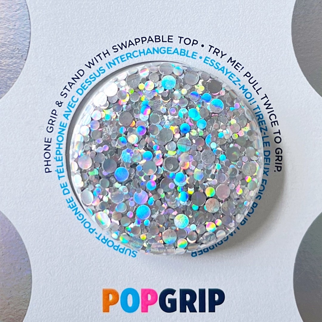 Bubble Holographic Swappable Popsocket, Handmade/customized, Swappable ...