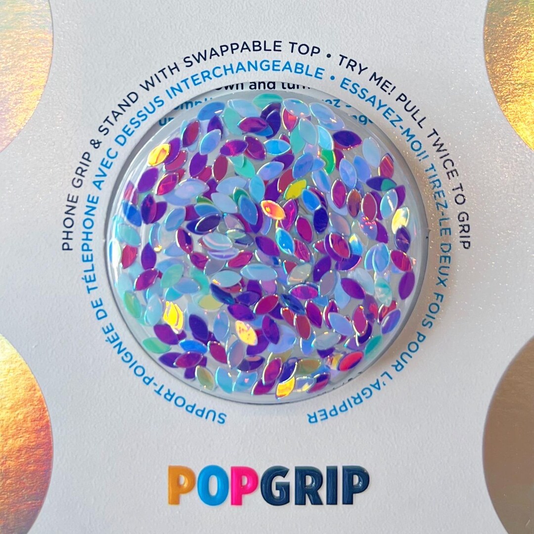 Rose Garden Fairy Glitter, Customized Swappable Popsocket, Clear Base ...