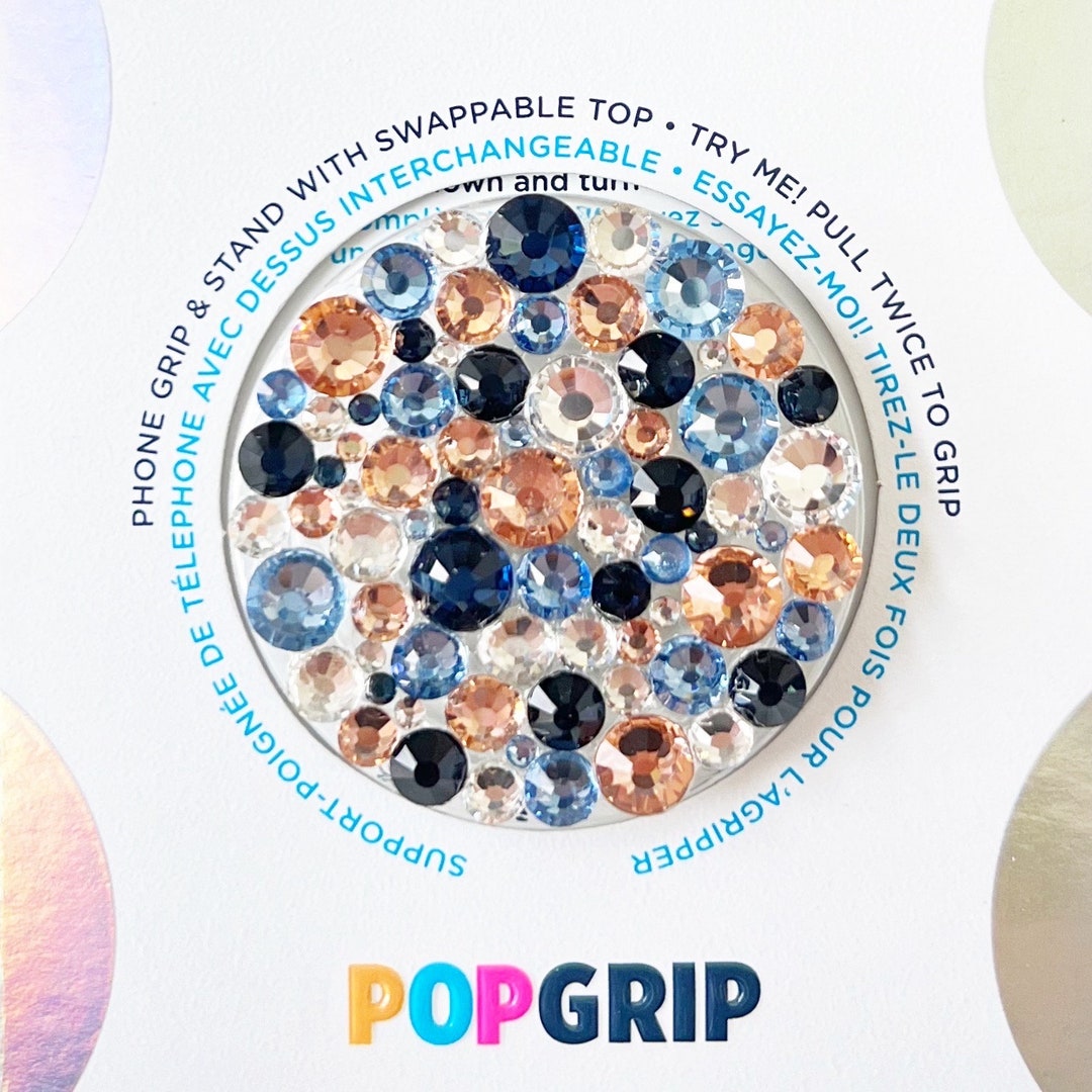 Boho Rhinestone Popsocket: Customized - Swappable Top - Adhesive Base ...