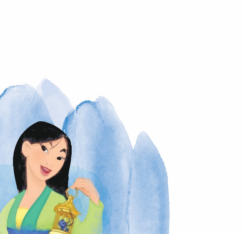 Mulan Disney Watercolor PRINTABLE ART, Disney Mulan, Mulan Print, Movie ...