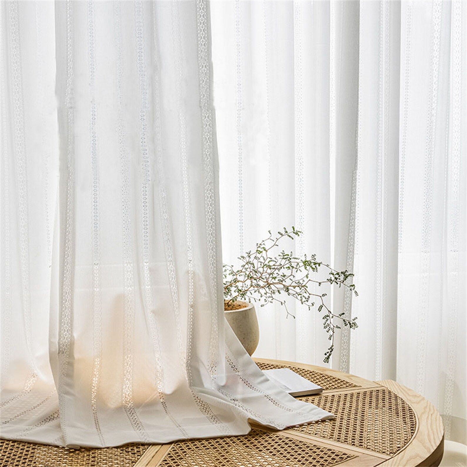 Custom Cotton White Europe Style Vertical Hollow Mirror Veil - Etsy