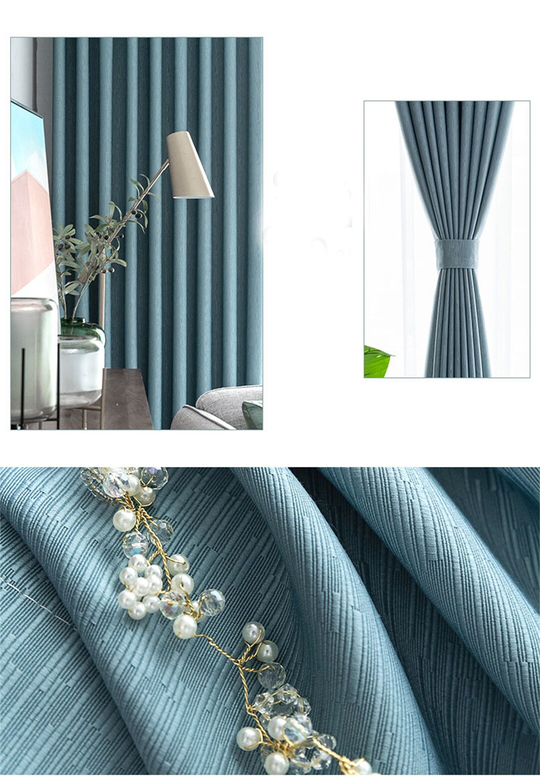 Solid Color Fashion Vertical Stripes Jacquard 70-90% Blinding - Etsy