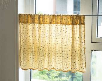 Green Cafe Curtain - Etsy