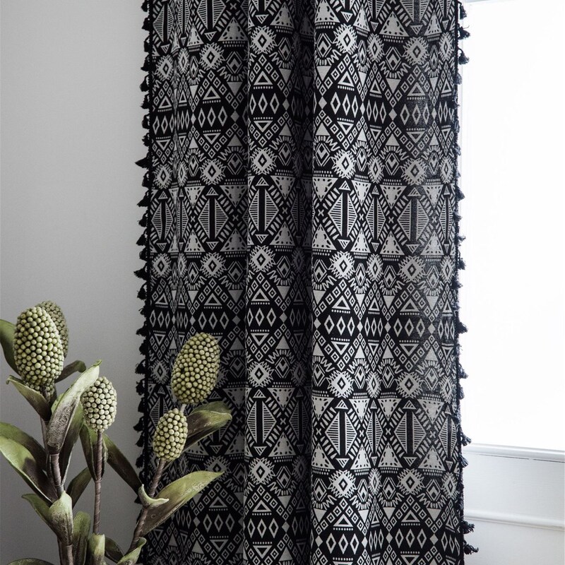 Geometric Curtains - Etsy UK