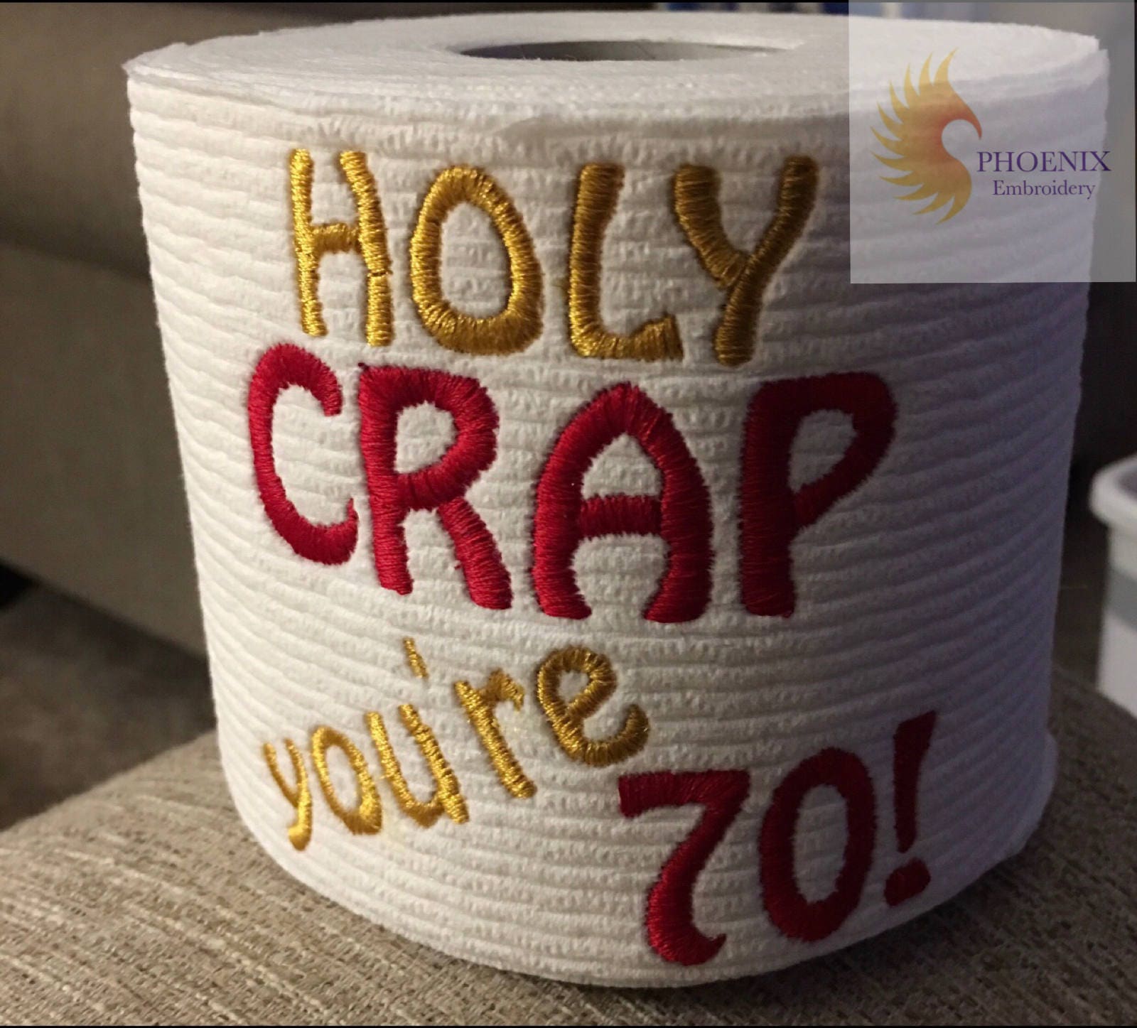 Toilet Paper Machine Embroidery Design Holy Crap You're - Etsy