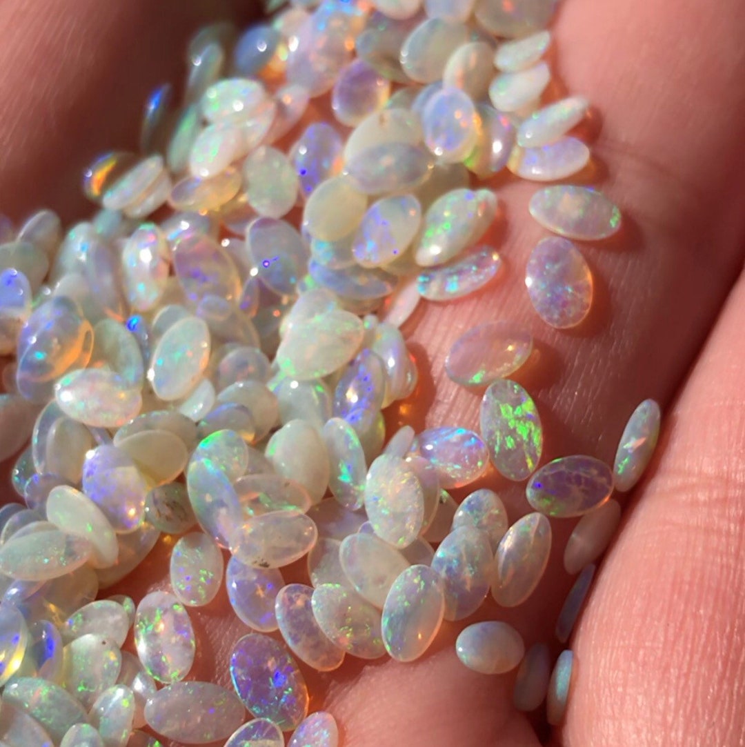 10pcs - 5x3mm Australian Opal, Solid Opal, Calibrated Opal, Opal Jewelry, Jewelry Supplies, Opal ...