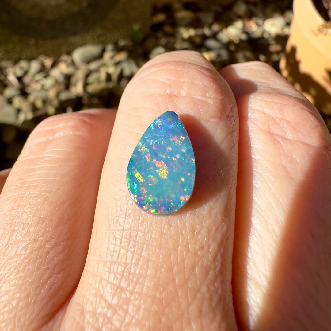 Australian Opal, Doublet, Opal Ring, Opal Jewellery, Blue Opal ...