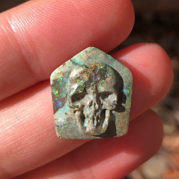 Skull Gem Ring - Etsy