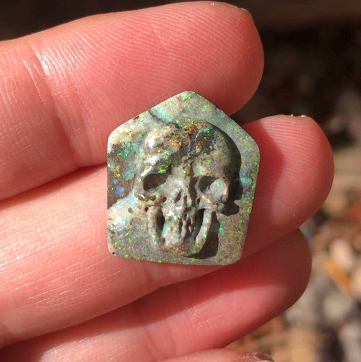 Opal Skull Skull Carving Australian Opal Opal Carving - Etsy