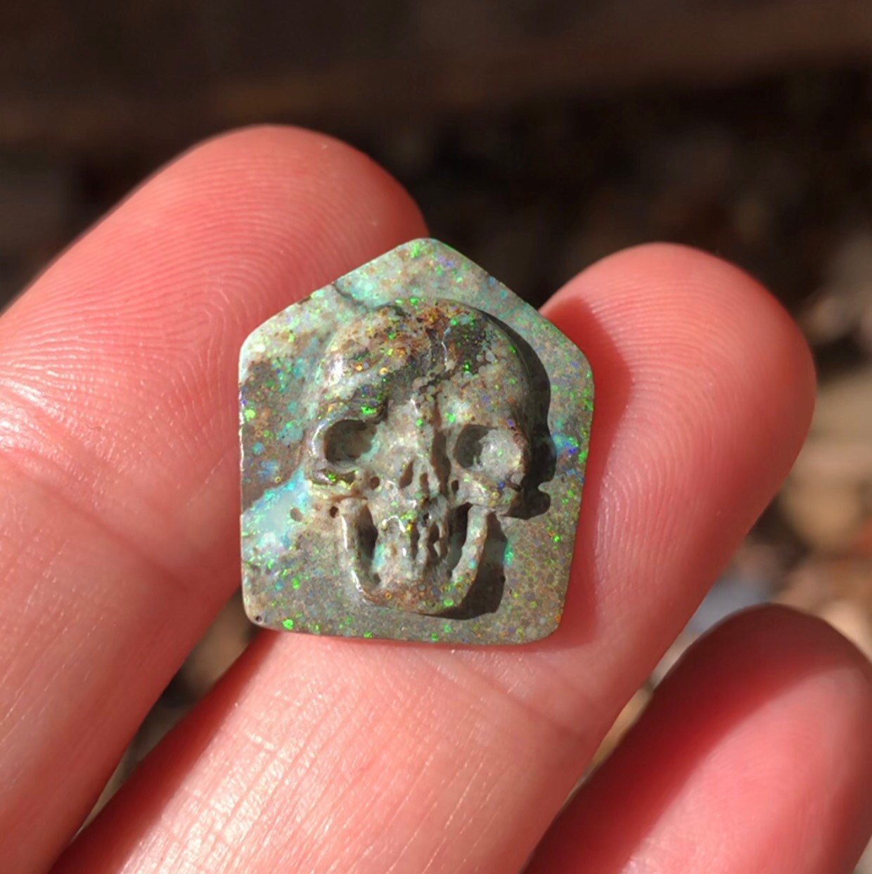 Opal Skull Skull Carving Australian Opal Opal Carving - Etsy