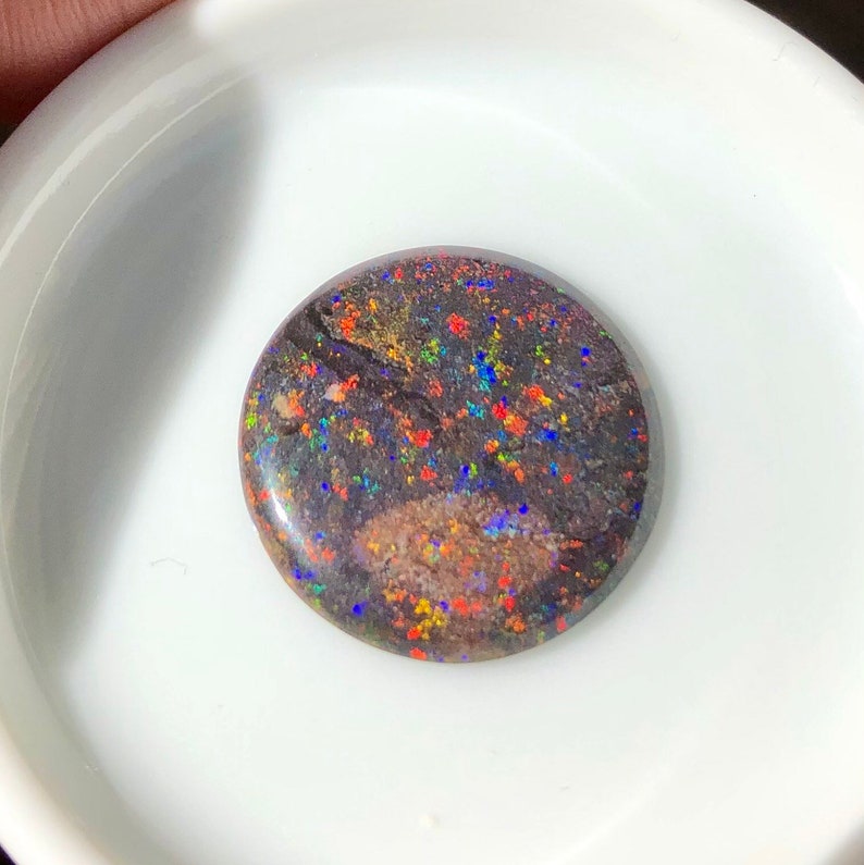 22mm Round Opal, Opal Disc, Andamooka Opal, Australian Opal, Solid Opal ...