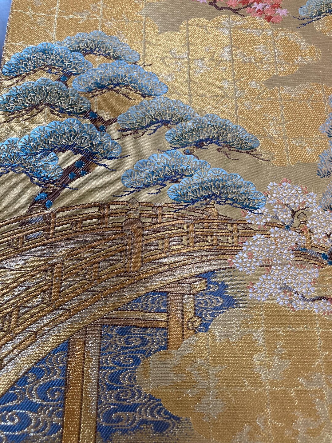 Gorgeous Golden Silk Obi Decor, Kyoto Nature / Emperor Palace / Temples ...