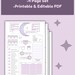 Moon Themed Dnd 5e Character Sheet - Printable Editable PDF - Etsy