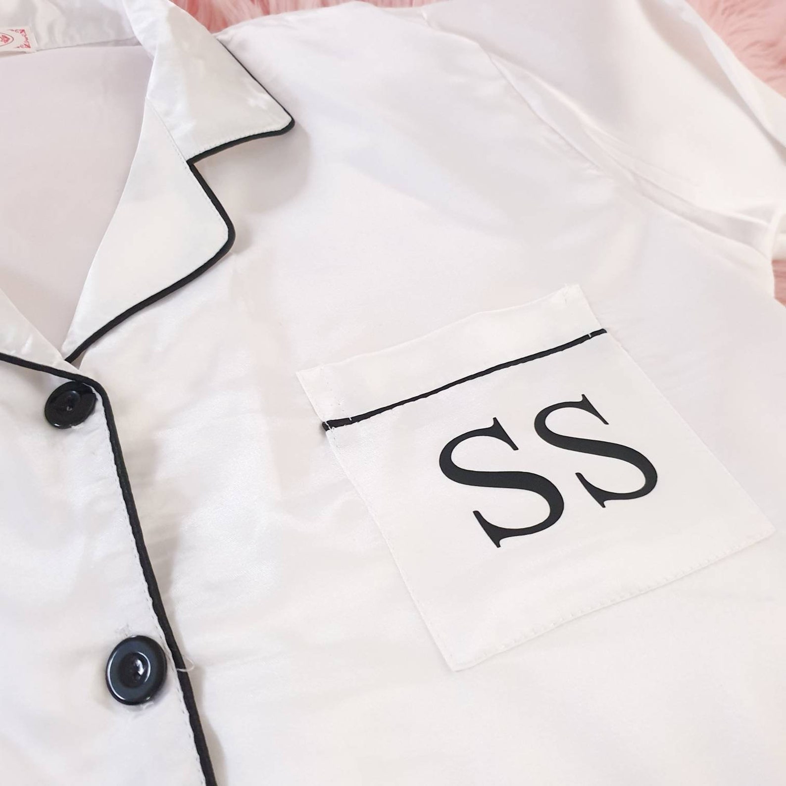 Personalised Satin Pyjamas Long Sleeve Pjs White Pyjamas - Etsy UK