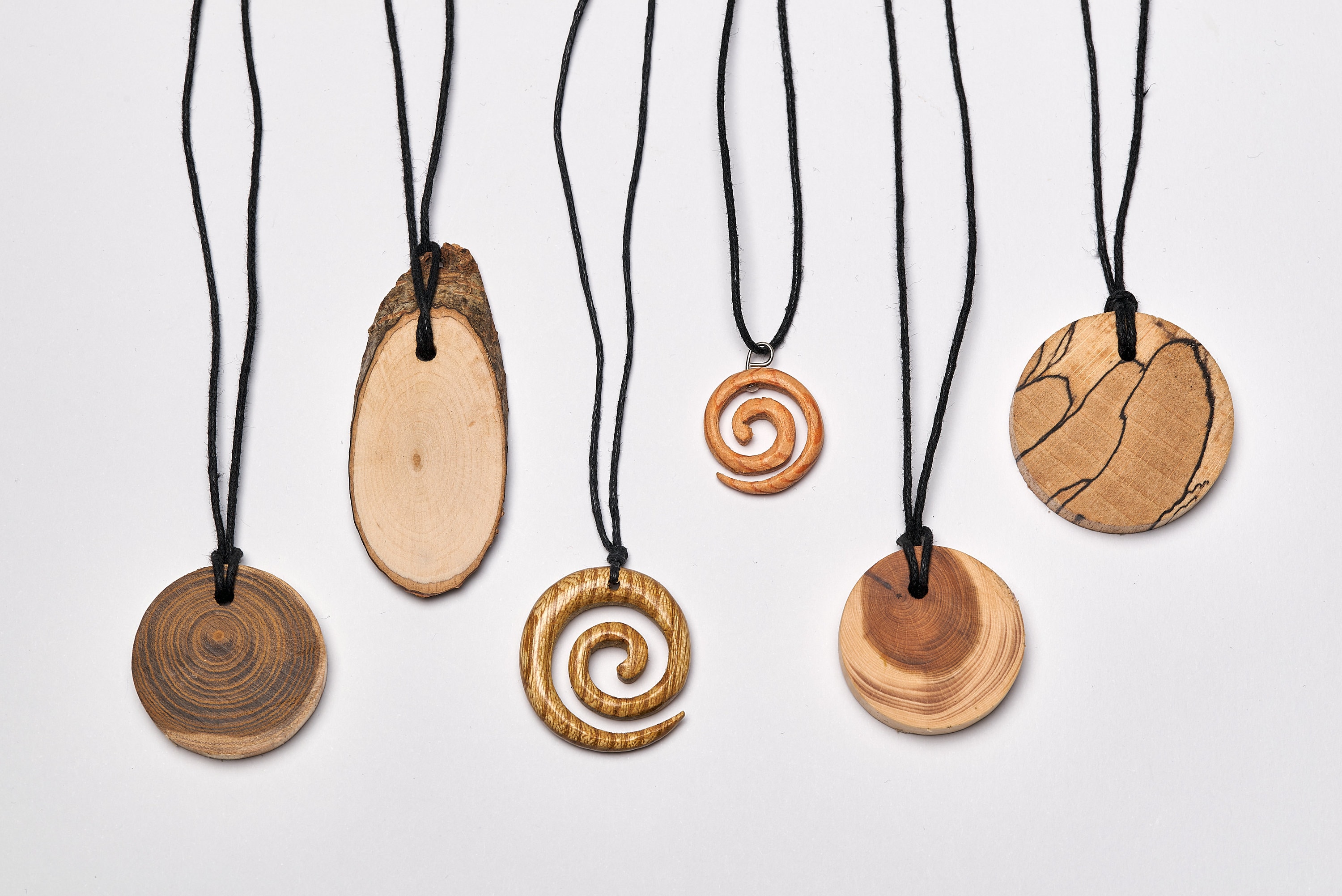Wooden Heart Shaped Pendant Made From Sequoia/giant Redwood Hung on a ...