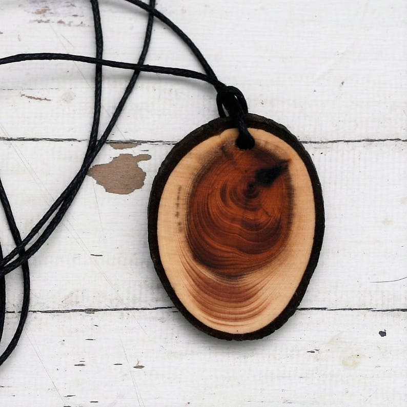 Yew pendantyew necklacewood pendantwood necklaceyew | Etsy