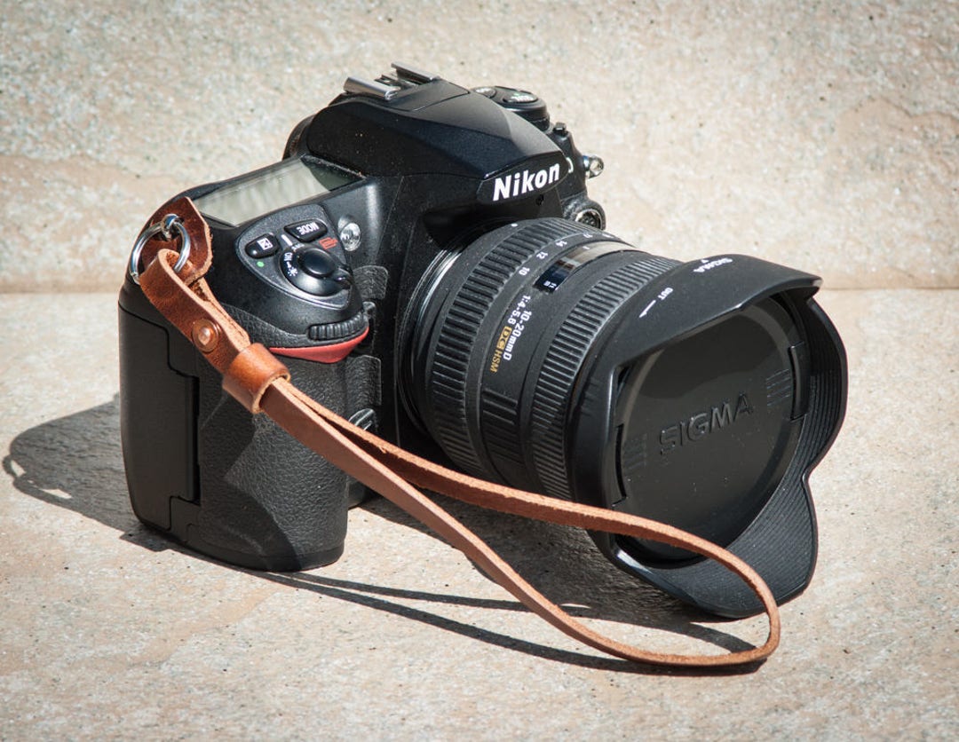 Chestnut Leather Camera Hand Strap With Copper Rivet - Etsy