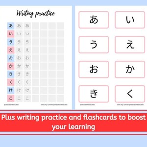 Japanese Hiragana Bundle, Hiragana Workbook, Handwriting Worksheets and ...