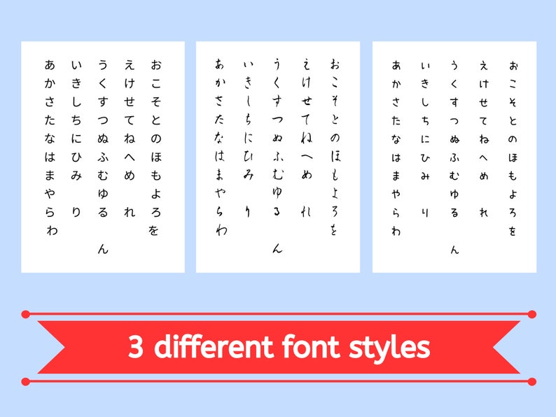 Printable Japanese Hiragana Poster Japanese Reference Poster | Etsy